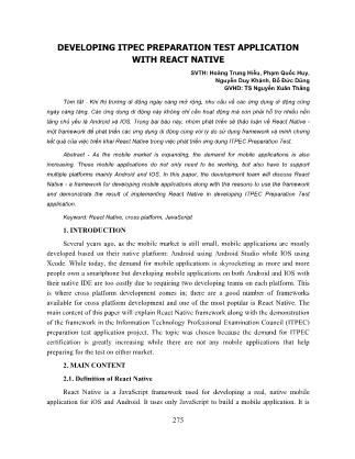 Developing itpec preparation test application with react native